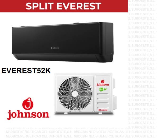 AIRE ACONDICIONADO SPLIT JOHNSON EVEREST NEGRO WIFI - EVEREST35K / EVE ...